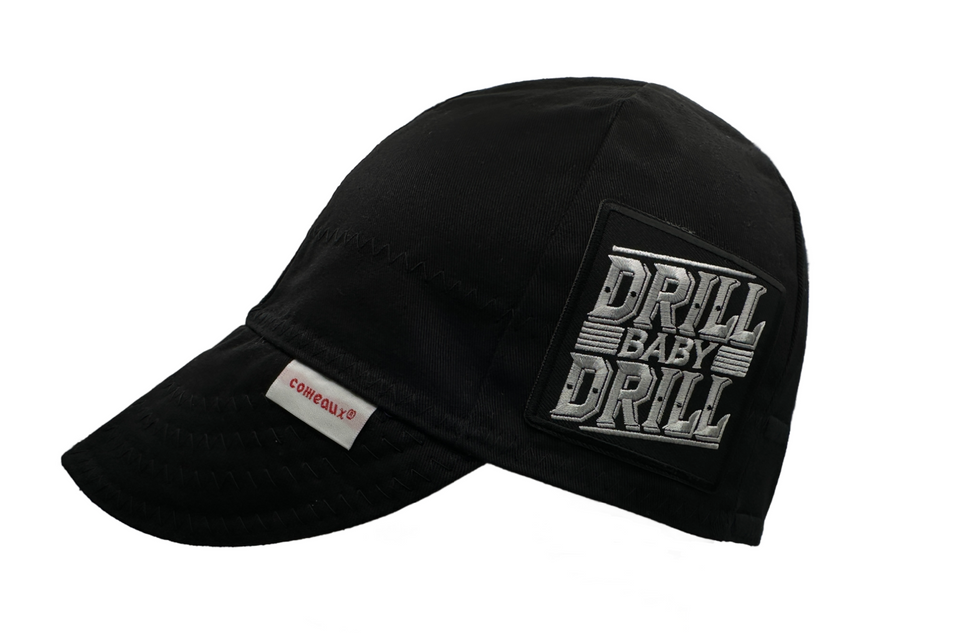 Drill Baby Drill Black Reversible Welding Cap | Comeaux Caps